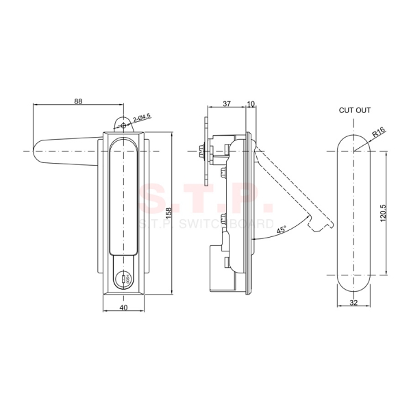 กุญแจ MS-480-1-1 - ห้างหุ้นส่วนจำกัด เอส.ที.พี.สวิทช์บอร์ด